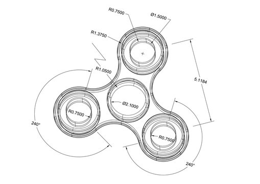 Spinner чертеж 60 фото - Raspinovki.com