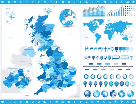 Uk Map Infographic Images – Browse 2,856 Stock Photos, Vectors, and ...