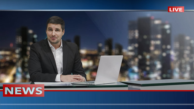 Newscaster Background Images – Browse 868 Stock Photos, Vectors, and ...