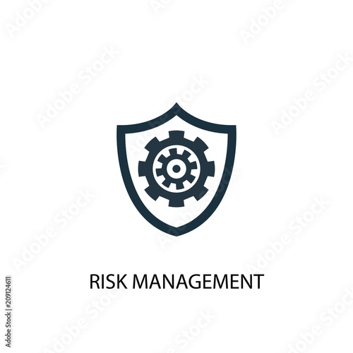 "Risk management icon. Simple element illustration" Stock image and ...
