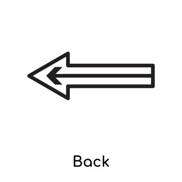 Black Back Icon