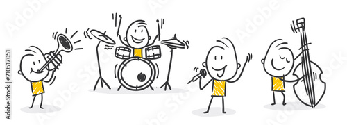 "Strichfiguren / Strichmännchen: Musik, Musiker, Konzert. (Nr. 256 ...