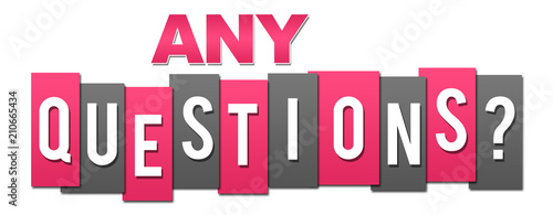 "Any Questions Professional Pink Grey " Stock photo and royalty-free ...