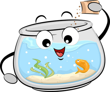 Cute Fish Bowl Clipart