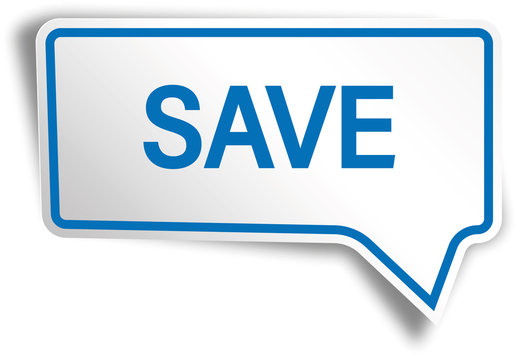 Save Button Icon Blue