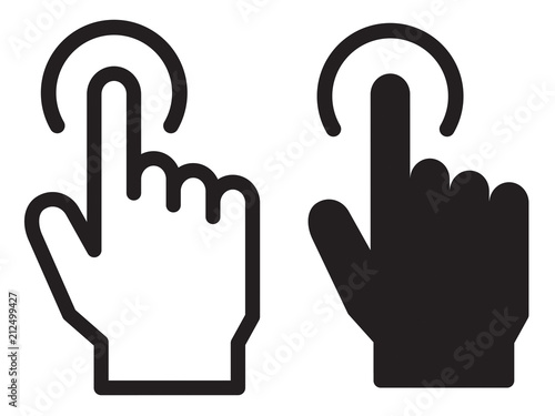 "ICÔNE APPUYER AVEC L'INDEX DROIT" Stockfotos und lizenzfreie Vektoren ...