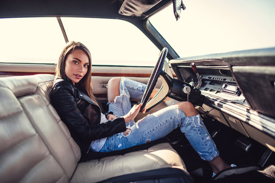Woman Fast Driving Shift