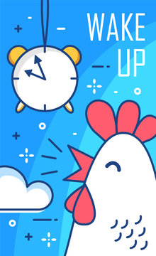 Rooster Wake Up Animation