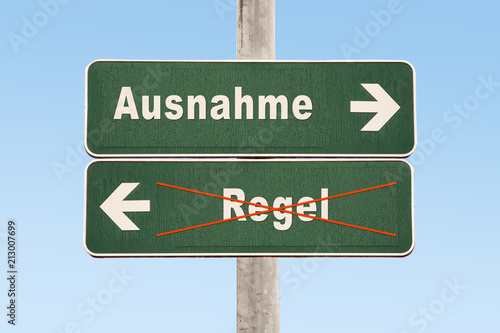 "Schild 325 - Ausnahme" Stockfotos und lizenzfreie Bilder auf Fotolia ...