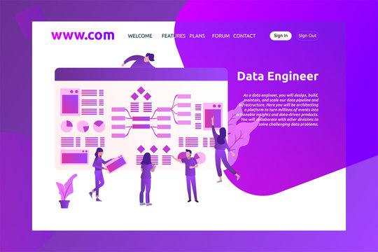 Afbeeldingen over "Data Engineer" – Blader in stockfoto's, vectoren en ...