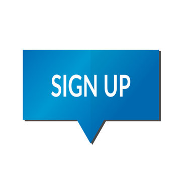Sign Up Button Blue