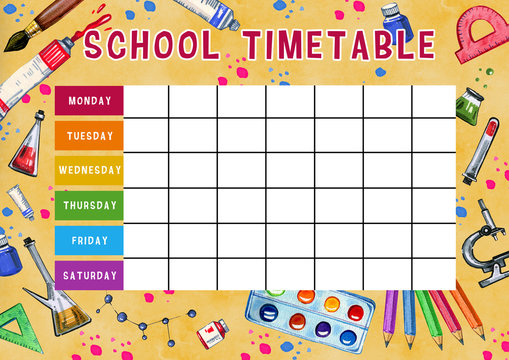 Timetable School Images – Browse 69,726 Stock Photos, Vectors, and ...