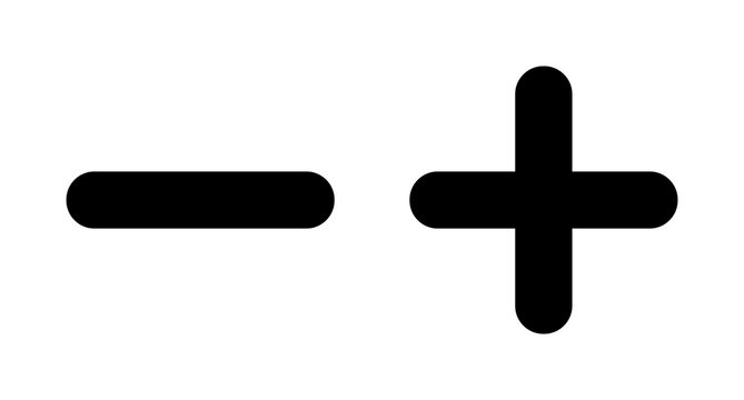 Plus And Minus Icons