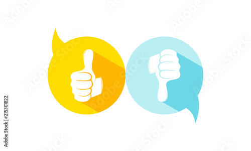 "Like and dislike logo" Stock image and royalty-free vector files on ...