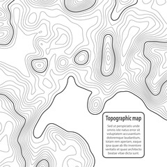 Sewing fabric with Topographic map background. Grid map. Contour ...