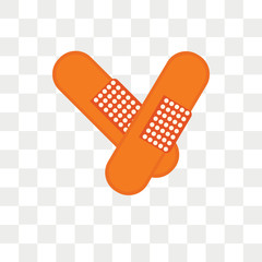 Sewing fabric with Patch vector icon isolated on transparent background ...