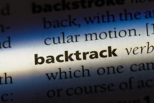 Backtrack Meaning