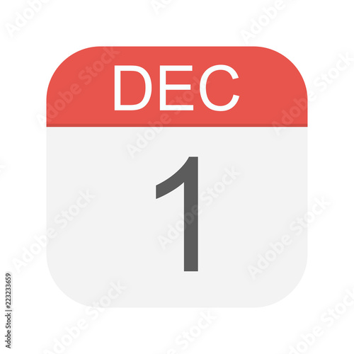 "December 1 - Calendar Icon" Stock image and royalty-free vector files ...