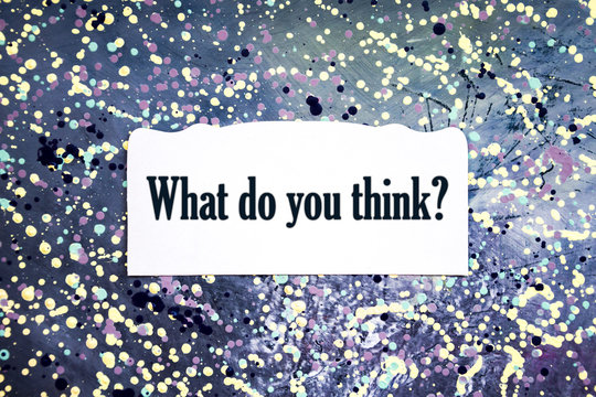 「What Do You Think」の写真素材 | 76,398件の無料イラスト画像 | Adobe Stock