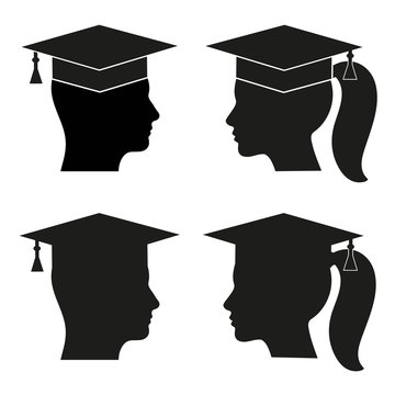 Graduate Head Silhouette