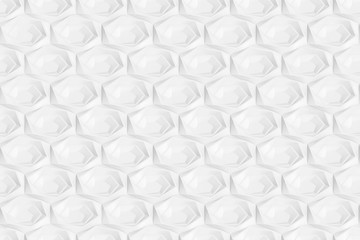 Sewing fabric with Texture of hexagonal three-dimensional grid with cells of different depths ...