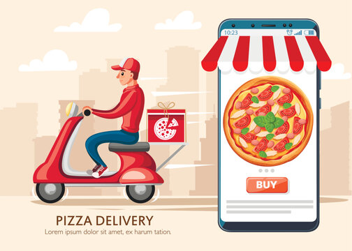 Pizza Delivery Driver Images – Browse 383 Stock Photos, Vectors, and ...