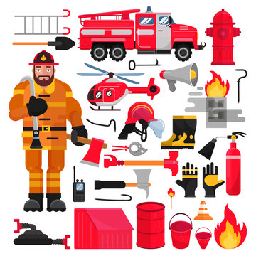 "Firefighter Vector" Images – Browse 138 Stock Photos, Vectors, and ...