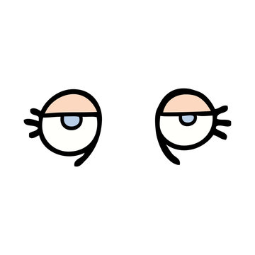 Tired Eyes Cartoon Images – Browse 4,261 Stock Photos, Vectors, and ...