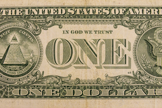 One Dollar Bill Front And Back