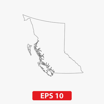 British Columbia Map Outline