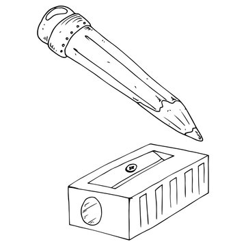 Pencil Eraser Clipart Black And White