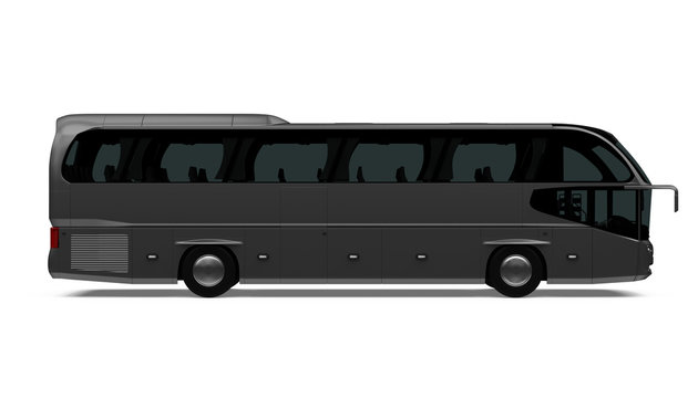 Black Tour Bus