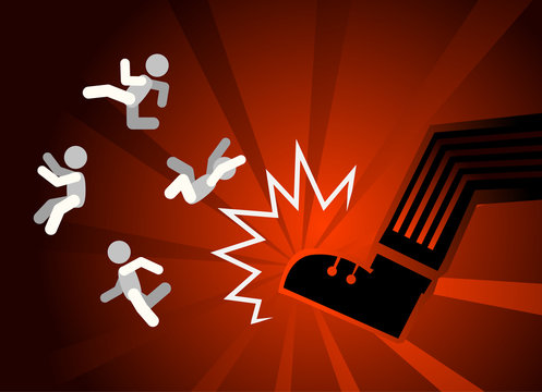 Kicked Out Clip Art