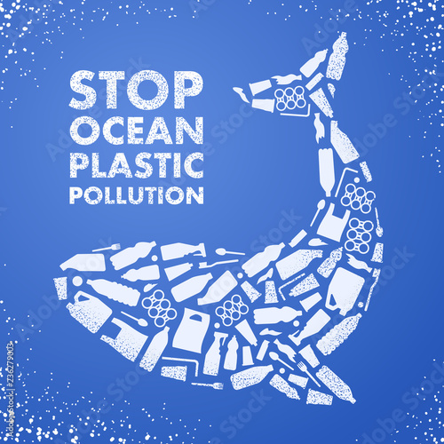 Stop Ocean Plastic Pollution Ecological Poster Turtle