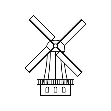 Dutch Windmill Vector