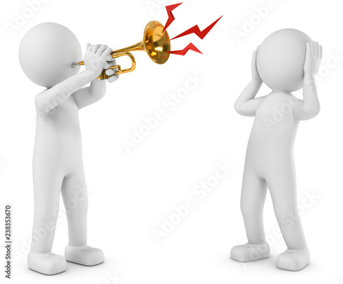 "3D Illustration macht Lärm" Stockfotos und lizenzfreie Bilder auf ...