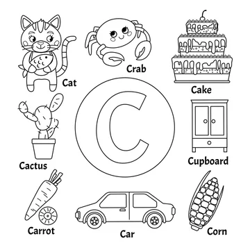 Letter C Coloring Pages