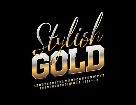Metallic Gold Font Images – Browse 102,558 Stock Photos, Vectors, and ...