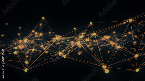 "Yellow network connections, illustration" Stock photo and royalty-free ...