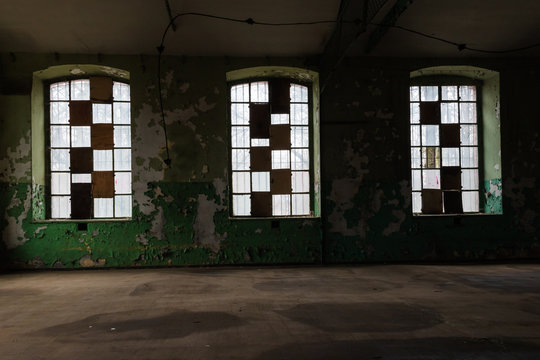 Boarded Up Windows Interior