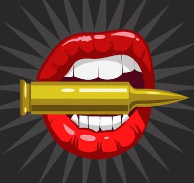 Lips With Bullet Images – Browse 848 Stock Photos, Vectors, and Video ...