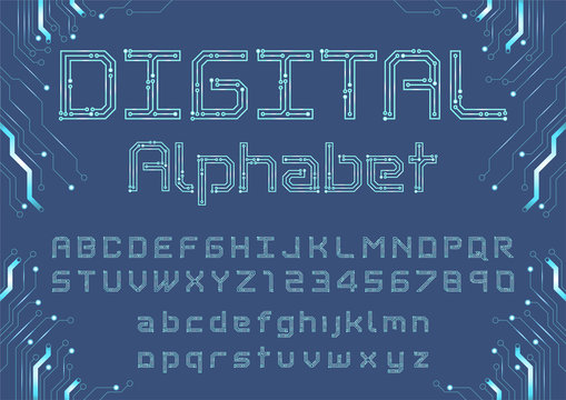 Circuit Board Font