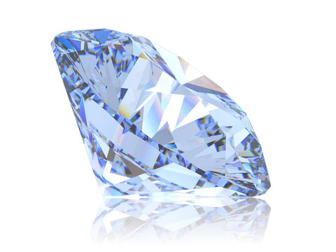 Blue Diamond Checkered Background