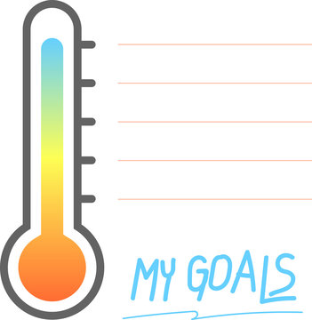 Temperature Goal Chart Template