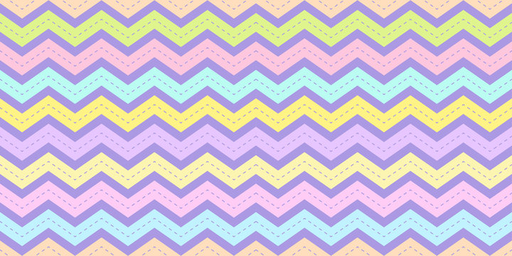 Rainbow Chevron Background