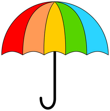 Colorful Umbrella Clipart