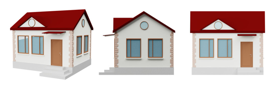 Front And Side View For 3d Modeling