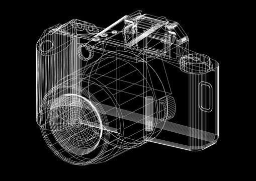 Camera Blueprint Camera Blueprint Wall Art For Sale | Redbubble