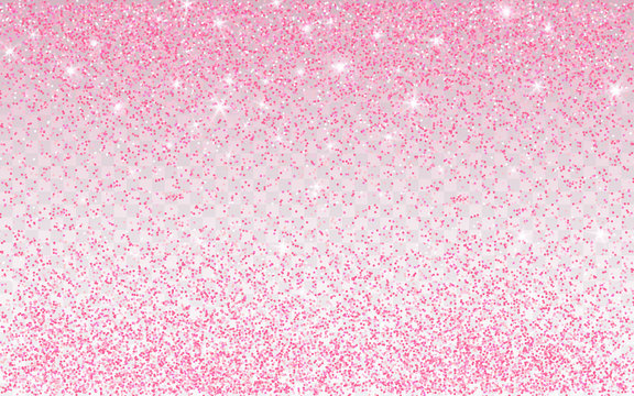 Pink Glitter Border