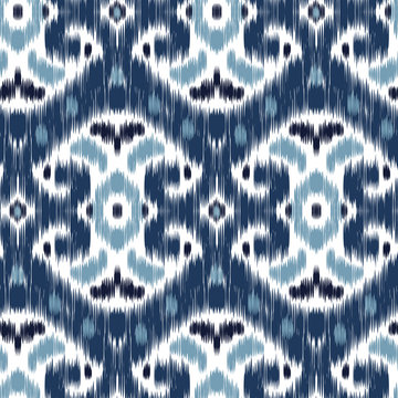 Blue Ikat Pattern